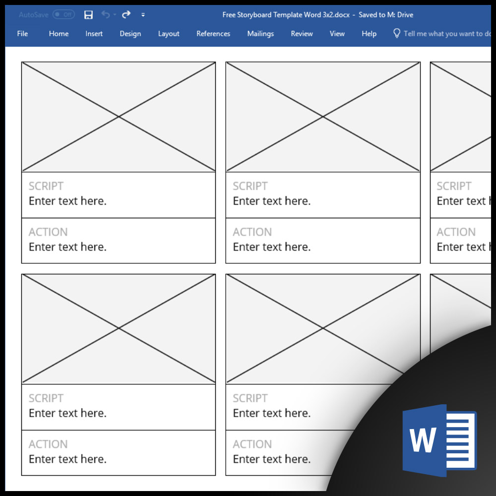 Free Storyboard Templates For Microsoft Word docx 