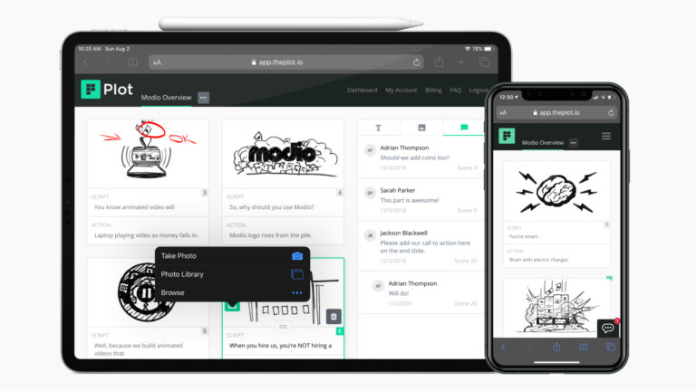 Free Storyboard Creator Online: Write, Draw, Collaborate & Export | Plot